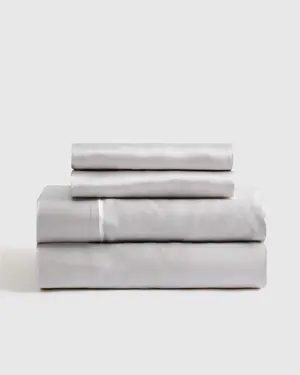 Quince Mulberry Silk Sheet Set Silver