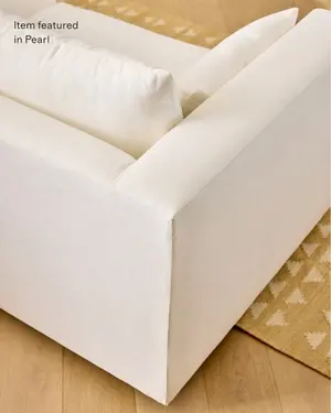 Quince Oasis Sofa In Performance Linen - Ivory
