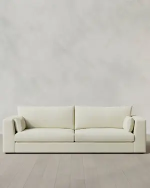 Quince Oasis Sofa In Performance Linen - Ivory