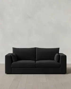 Quince Quince Oasis Sofa In Performance Linen Onyx