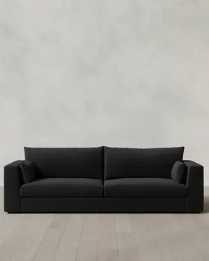 Quince Oasis Sofa In Performance Linen - Onyx