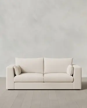 Quince Oasis Sofa In Performance Linen - Pearl