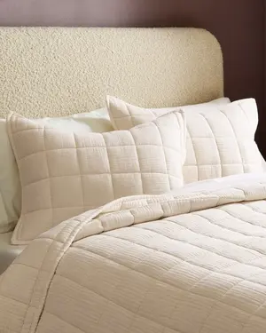 Quince Gauze Box Quilt Set - Undyed