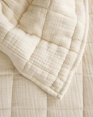 Quince Gauze Box Quilt Set - Undyed