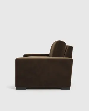 Quince Stillman Performance Velvet Sofa - Sable