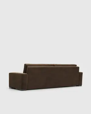 Quince Stillman Performance Velvet Sofa - Sable