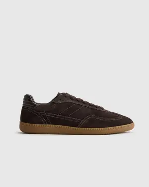 Quince Italian Suede Gum Sole Sneakers - Coffee Bean