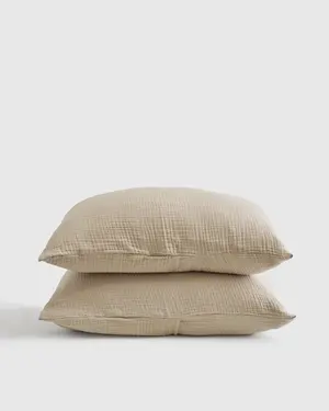Quince Gauze Sham Set Dune