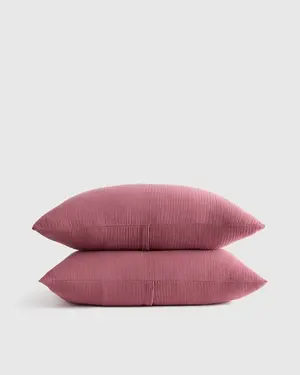 Quince Gauze Sham Set - Plum