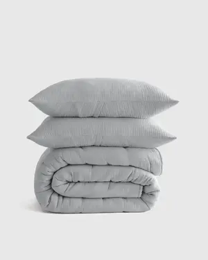 Quince Gauze Dream Quilt Set Mist