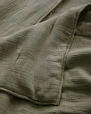Quince Gauze Dream Quilt Set - Olive