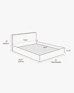Quince Slipcover Bed In Performance Linen - Ivory