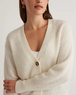 Quince Alpaca Cropped Cardigan