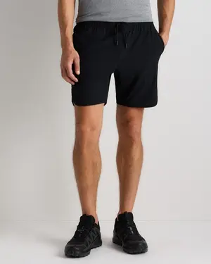 Quince Sweat Tech Training Unlined Shorts - Black