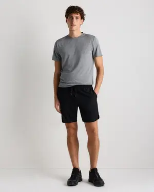 Quince Sweat Tech Training Unlined Shorts - Black
