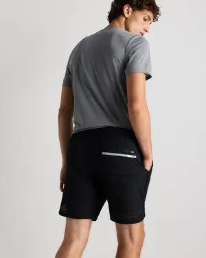 Quince Sweat Tech Training Unlined Shorts - Black