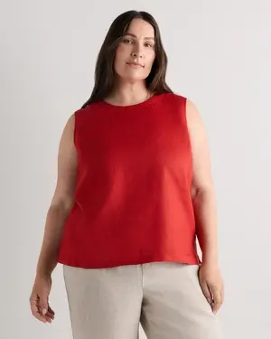 Quince Linen Tank Top - Chile