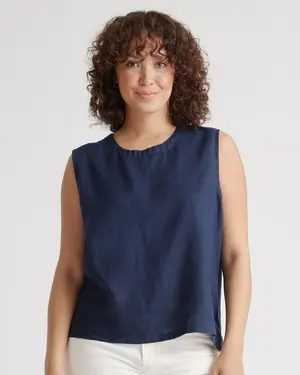 Quince Round Neck Camis Tanks For Women