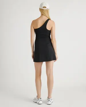 Quince Ultra-form One-shoulder Active Dress - Black