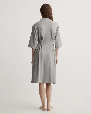 Quince Bamboo Jersey Robe - Heather Grey