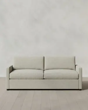 Quince Quince Brennan Sofa In Performance Basketweave Flax