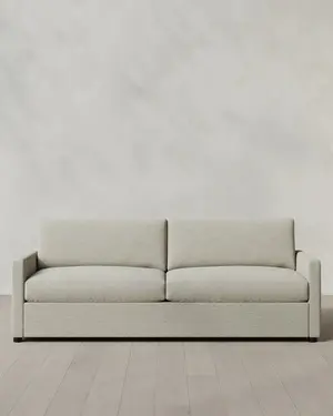 Quince Quince Brennan Sofa In Performance Basketweave Flax