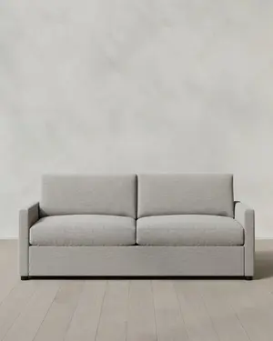 Quince Brennan Sofa In Performance Basketweave - Fog