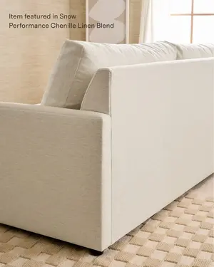 Quince Brennan Sofa In Performance Basketweave - Fog