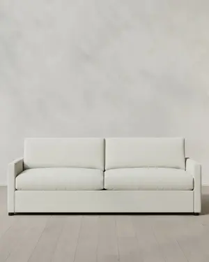 Quince Quince Brennan Sofa In Performance Basketweave Ivory