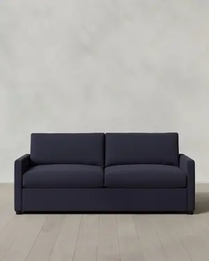 Quince Brennan Sofa In Performance Basketweave - Navy