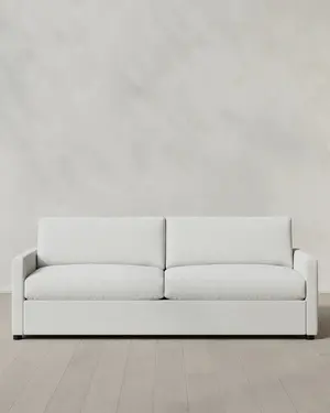 Quince Brennan Sofa In Performance Basketweave - Snow