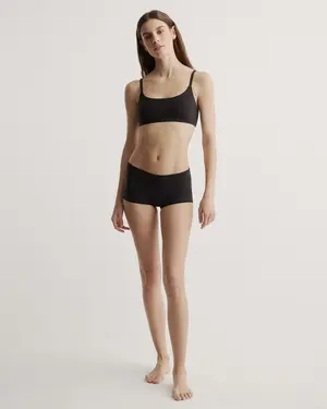 Quince Second Skin Boyshort - Black
