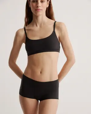 Quince Second Skin Boyshort - Black