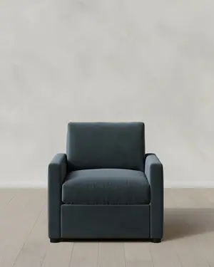 Quince Brennan Accent Chair In Performance Velvet - Pine
