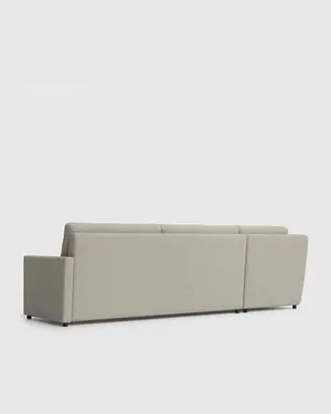 Quince Brennan L Sectional In Performance Basketweave - Flax