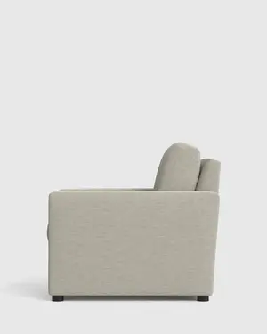 Quince Brennan Accent Chair In Performance Basketweave - Flax