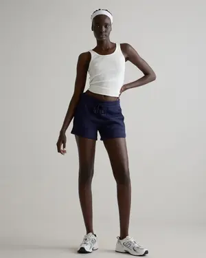 Quince Cloudcomfort High-rise Sweatshort - Deep Navy