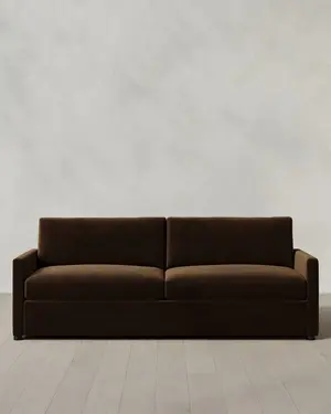 Quince Brennan Sofa In Performance Velvet - Java