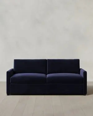Quince Brennan Sofa In Performance Velvet - Midnight