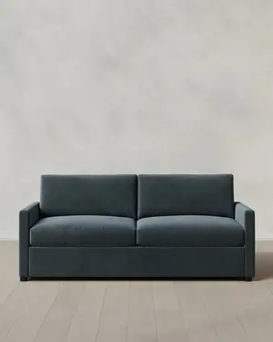 Quince Brennan Sofa In Performance Velvet - Pine
