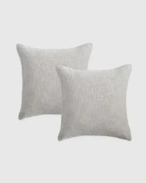 Quince Cotton Slub Pillow Cover - Grey