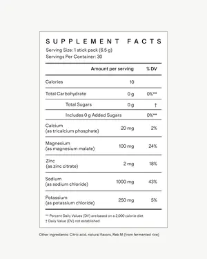Quince Recovery Zero Sugar Hydration - Raspberry Salt