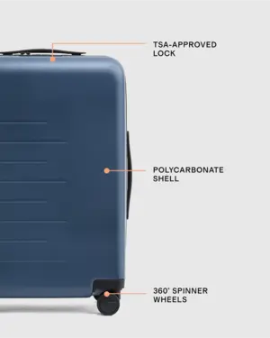 Quince Polycarbonate Carry-on Suitcase - Navy