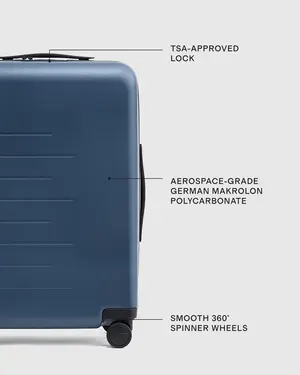 Quince Polycarbonate Carry-on Suitcase - Navy