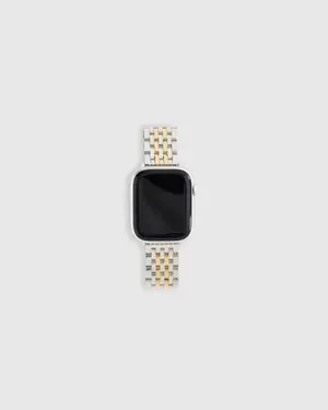 Quince Stainless Steel Bracelet Smartwatch Band - Silver/gold