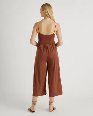 Quince Tencel Jersey Wide Leg Jumpsuit