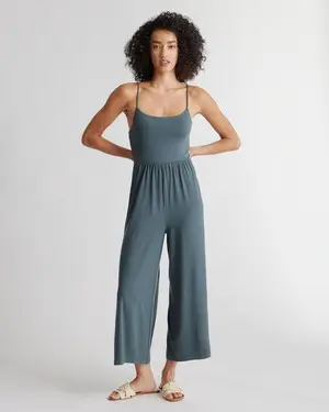 Quince Tencel Jersey Wide Leg Jumpsuit