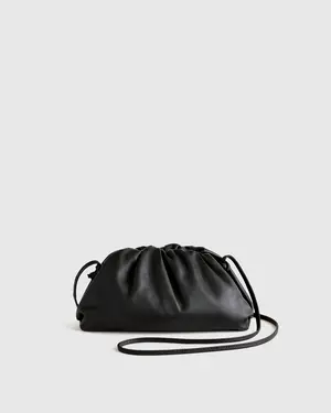 Quince Naomi Leather Clutch - Black