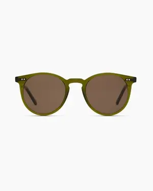 Quince Noah Polarized Sunglasses Moss With Brown Lens