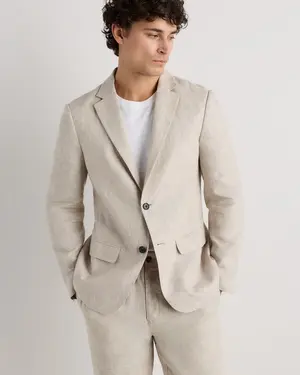 Quince 100% European Linen Blazer - Flax
